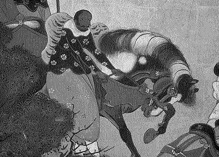 Color Plate 4. Detail from screen B, panel 1, showing clarity of detail ...