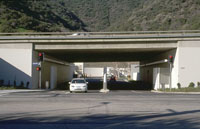 Architecture of the Getty Center - San Diego Freeway
