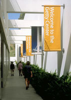 Architecture of the Getty Center - Signs